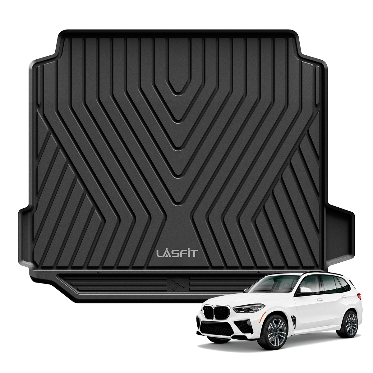LASFIT LINERS BMW X5 2019-2024 Custom Fit Trunk Mat TPE Cargo Liner ...